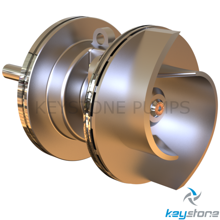 Rotating Assembly KST 8 D.I. Impeller / Steel Shaft - Keystone Pumps